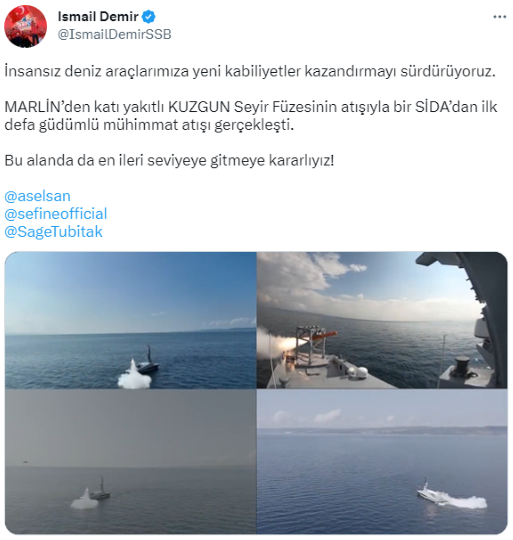 MARLIN SİDA'dan Başarılı KUZGUN-KY Atışı - Savunma Sanayi