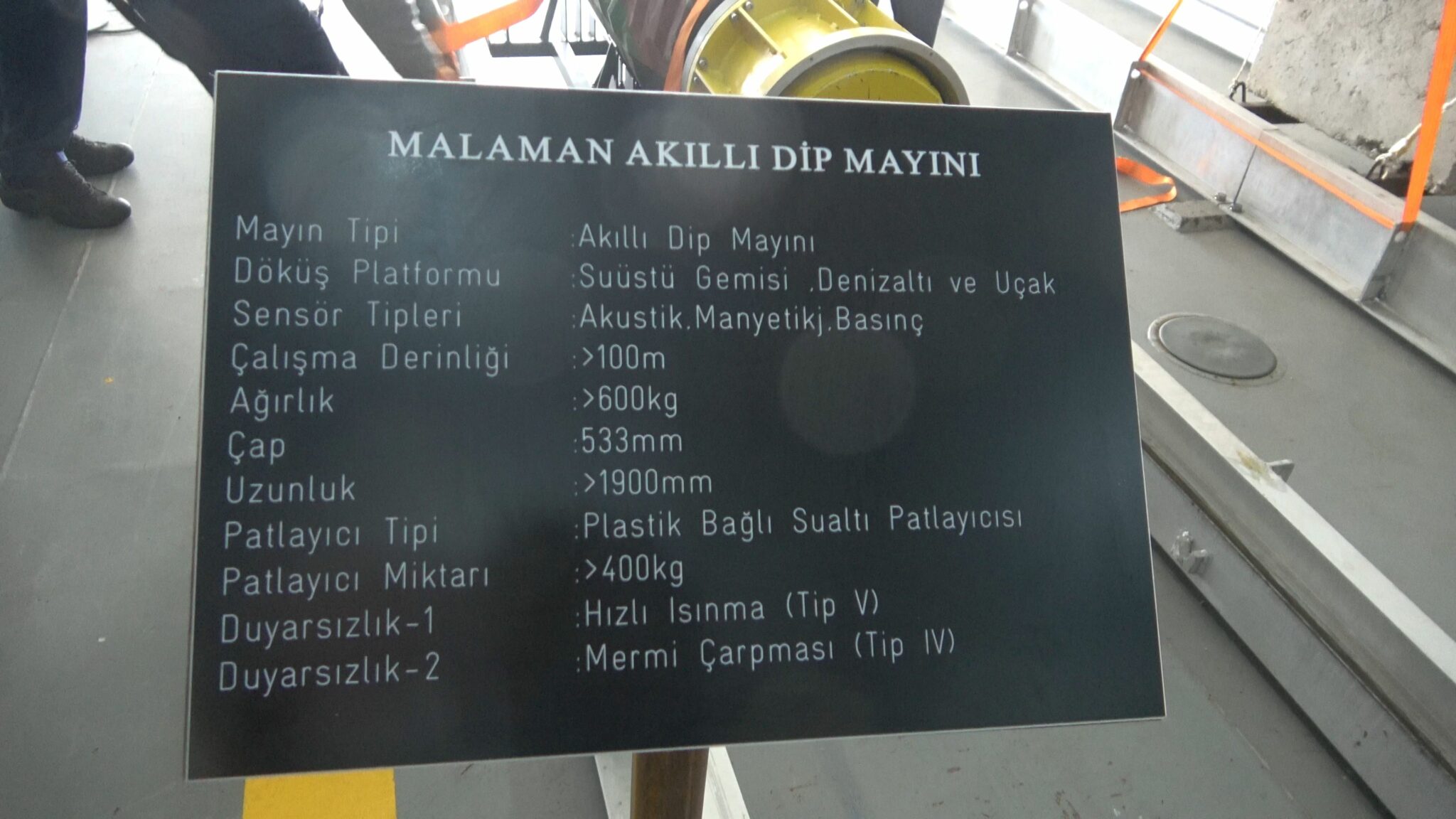 Makine ve Kimya Endüstrisince Geliştirilen MALAMAN Akıllı Dip Mayını ...